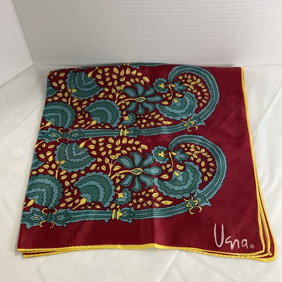 USNA | Accessories | Usna Vera Neumann Scarf Floral Pattern Preppy ...